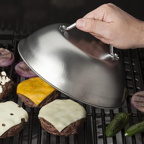 Stainless Steel Basting Covers Food Covers Cheese Melting Dome Steak ...