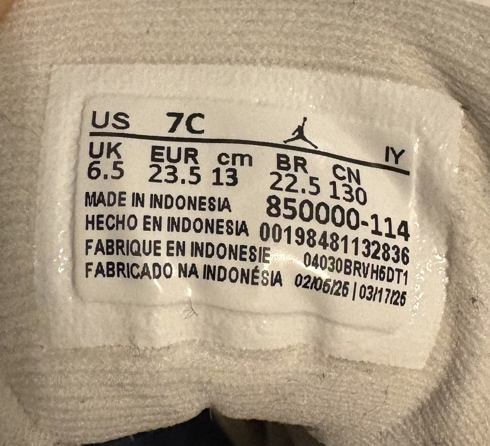 Nike Air Jordan XII 12 Retro French Blue Toddler Sz 7C 850000-113 W/Box ...