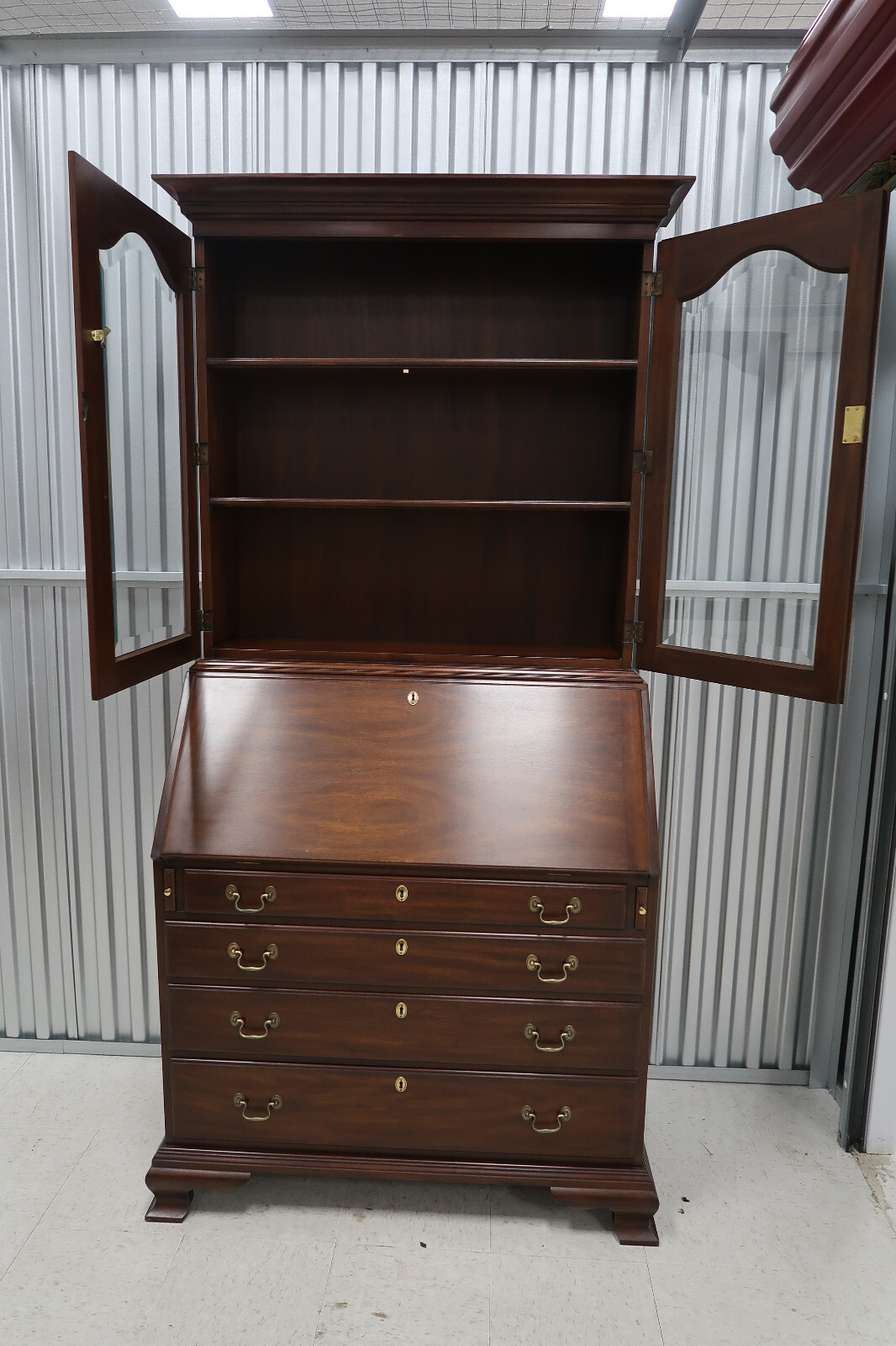 Henkel Harris J. Hancock Mahogany Georgian Secretary Desk | eBay