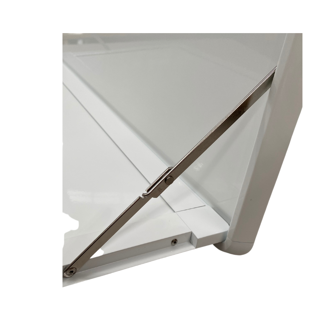 CARAVAN External Picnic Table in White Aluminium 800mm x 450mm. Fold ...