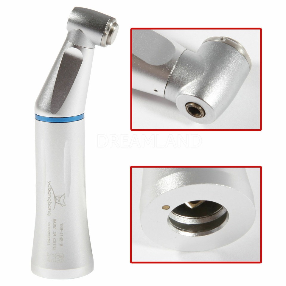 Dental Inner Water Slow Speed Handpiece Push Button Contra Angle 4Hole ...