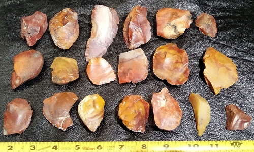 19 Rainbow Petrified Wood Flakes Tools Artifacts Arrowheads Native American | eBay