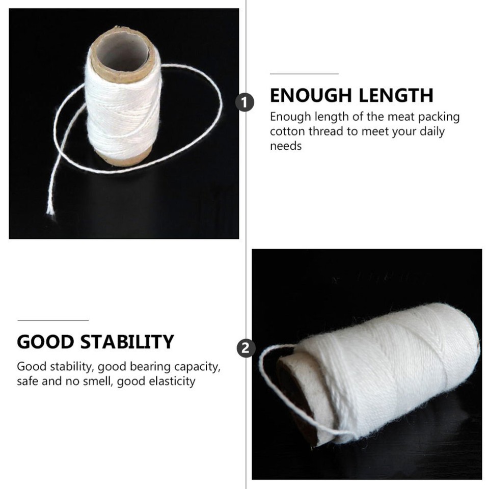20 Rolls Sausage Tied Rope Cotton Thread Butcher Twine for Meat Packing ...