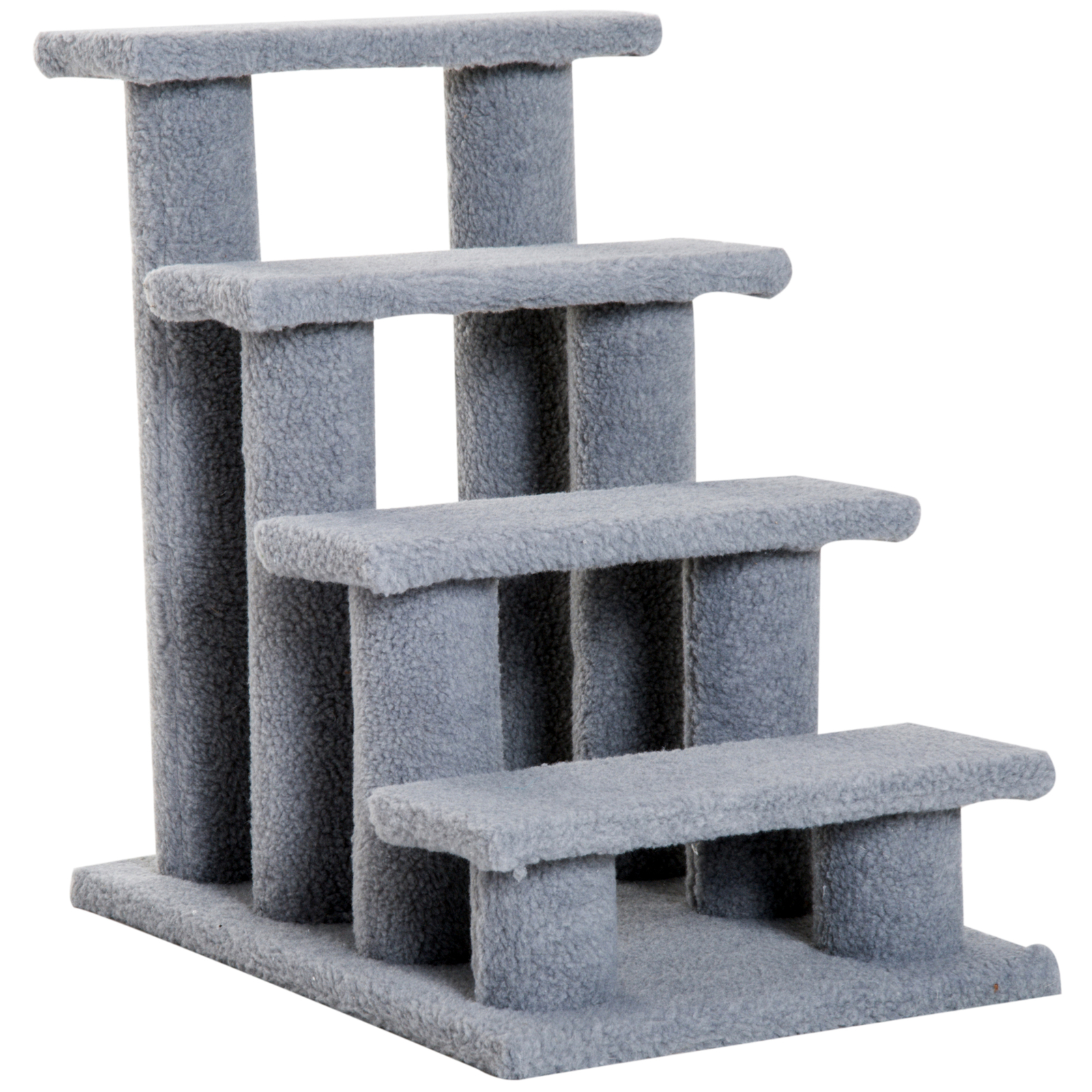 24'' Cat Tree 4-Step Stairway Perch Scratcher Pet Steps Stairs Dog Ramp ...