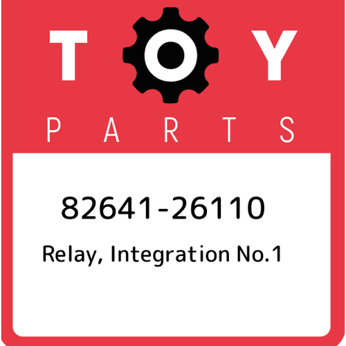 82641-26110 Toyota Relay, integration no.1 8264126110, New Genuine OEM ...