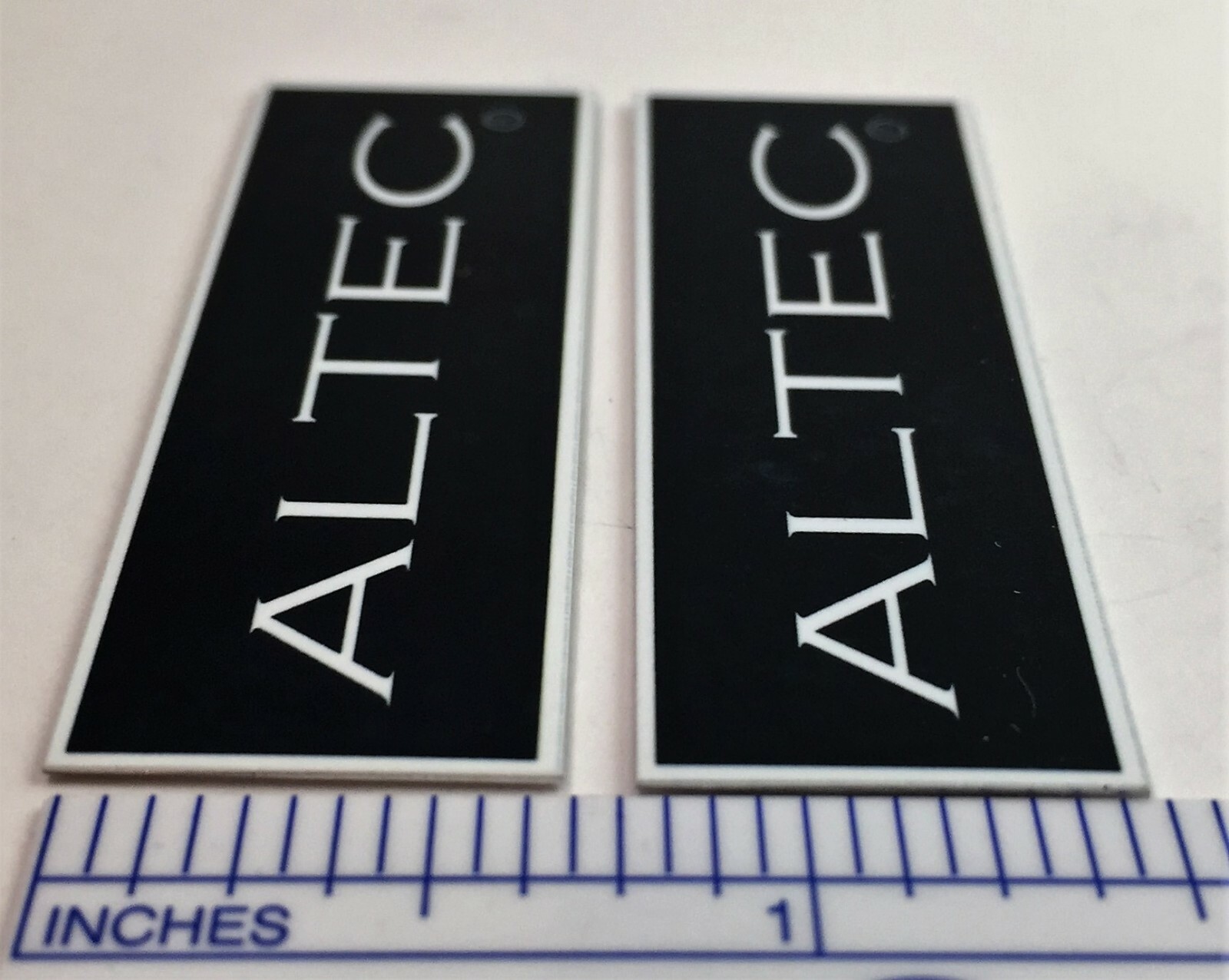 Altec Speaker Grill Badge Logo Emblem 846 886 PAIR Custom Made Aluminum ...
