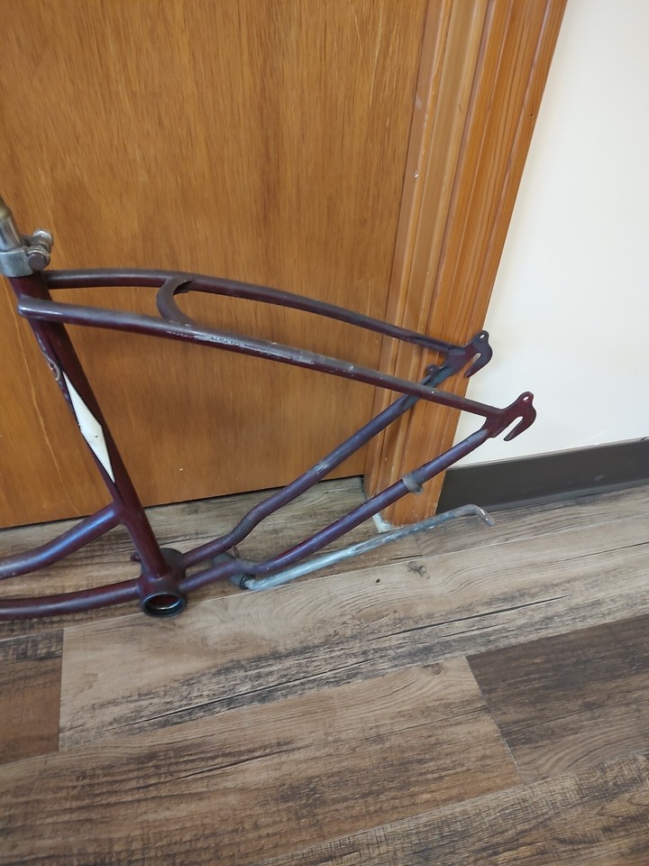 Vintage 1947 Ladies Schwinn Bicycle Frame With Kickstand Great Shape | eBay