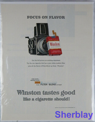 Vintage Original Ad Advertisement Print Art 1960's Winston Cigarettes ...
