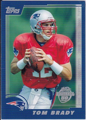 TOM BRADY Topps ROOKIE Throwbacks DRAFT PICK INSERT CARD NFL Football ...