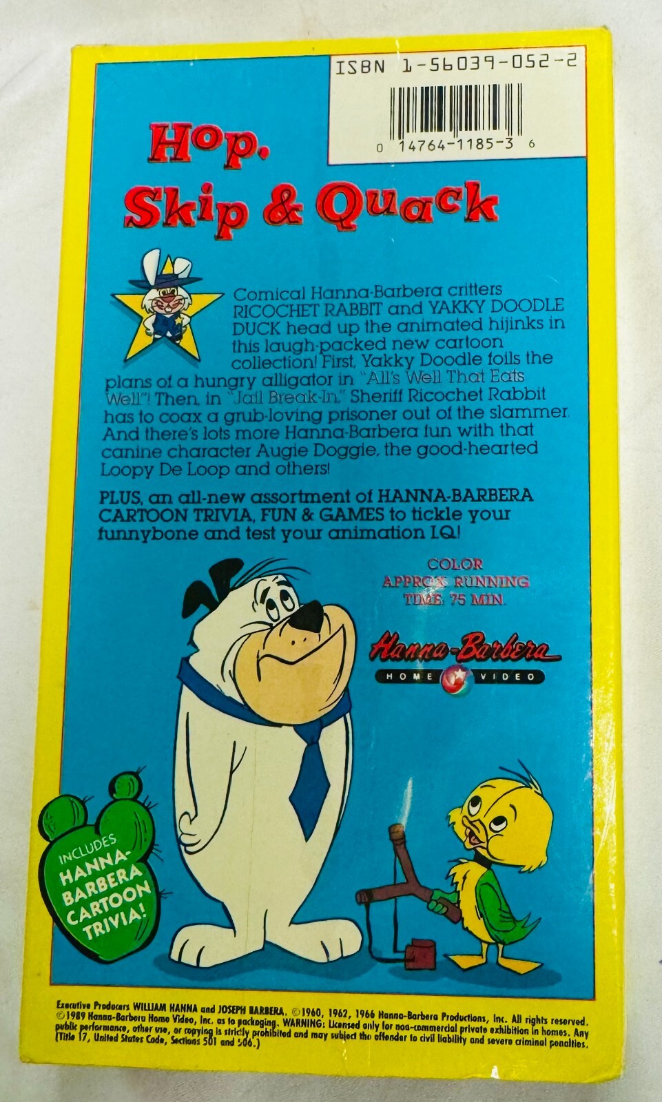 Hop, Skip, & Quack VHS Animated - Hanna Barbera Super Stars - NEW ...