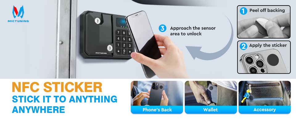 RV Keyless Entry RV Door Lock Wireless Keypad Latch Lock w/ Key Fob NFC ...