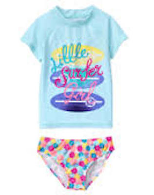 NWT Gymboree Little Surfer Girl Rash guard SET 4 5 6 7 8 10 12 Swim ...