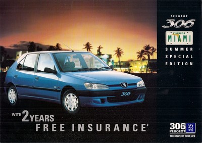 Peugeot 306 Miami 1.4 5-dr Limited Edition 1997 UK Market Sales ...