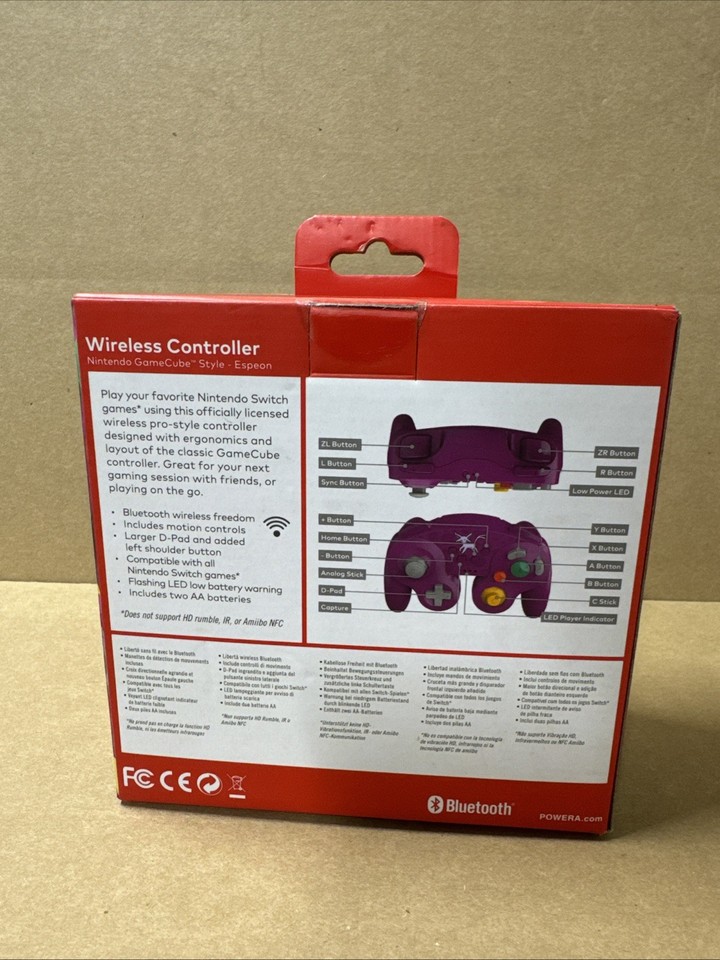 SEALED Official Nintendo Switch GameCube Wireless Controller - Pokemon ...