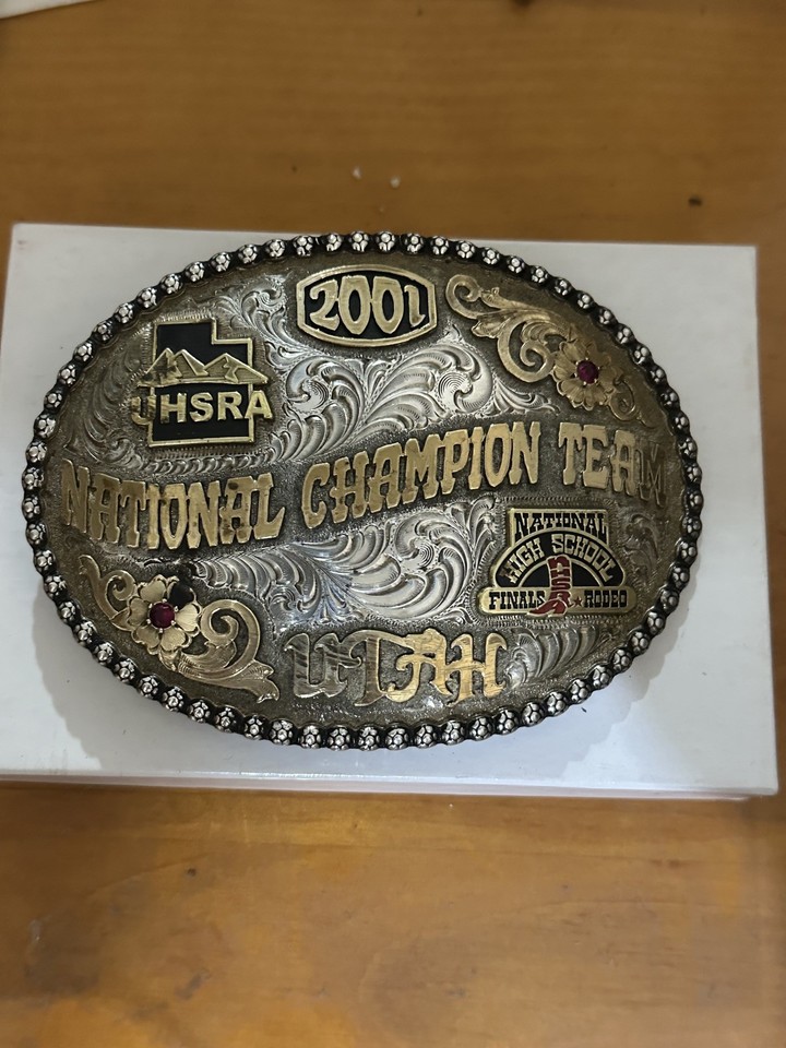 2001 National High School Finals Utah Champion Team Gist SS Trophy Belt ...