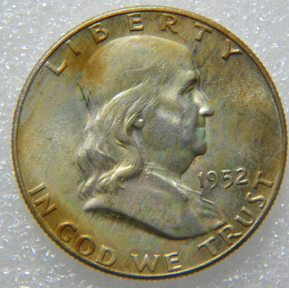 Lot Of 3 Ben Franklin 1952 D Half Dollars 90% Silver one appears FBL | eBay