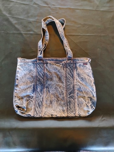 Vintage 80s Shane Denim Tote Bag Large Blue Acid Wash | eBay