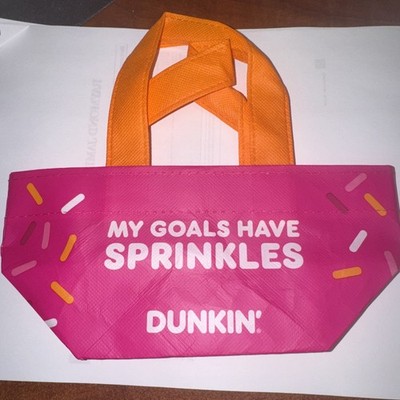 Dunkin Donuts Mini Tote Bag Orange & Pink - Limited Edition | eBay