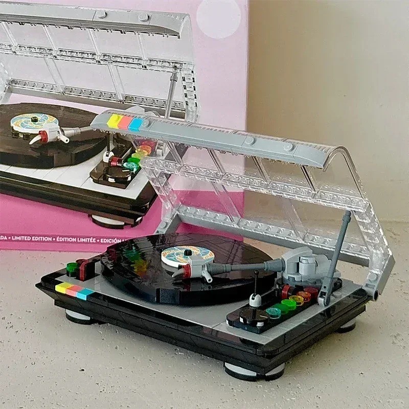 Moc 310PCS Retro Record Player Building Blocks Set Music Toy Model Diy ...