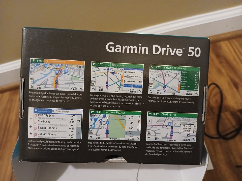 Garmin Drive 50 USA LMT 5" GPS Navigator with Drive Alerts Complete ...