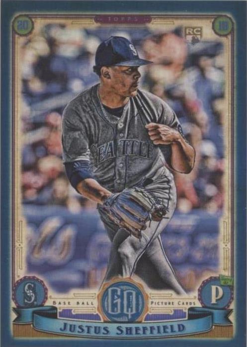 2019 Topps Gypsy Queen - Justus Sheffield #187 Indigo /250 (RC) for ...