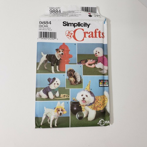 Simplicity Pattern 9884 Dog Coats & Costumes Small & Medium Dogs Dress ...