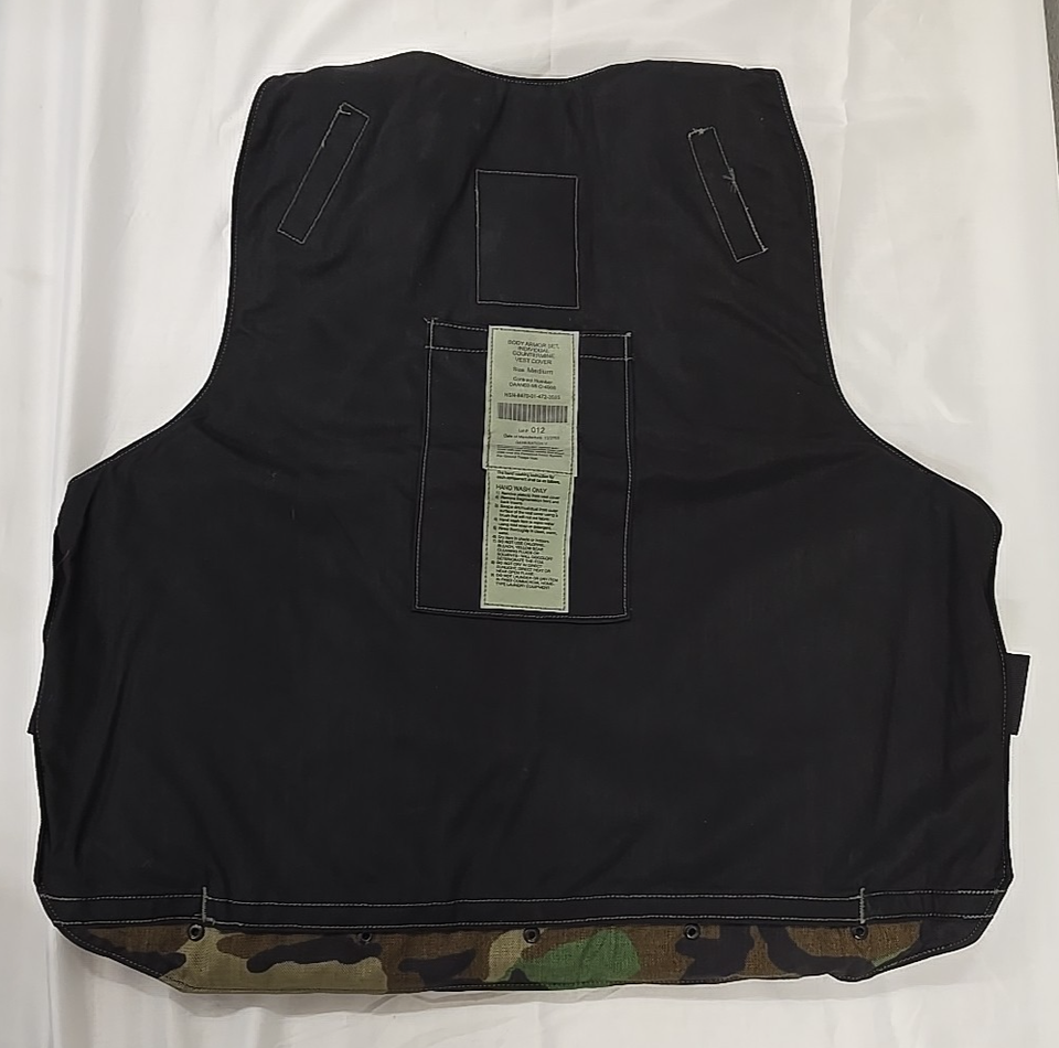 USGI Body Armor Countermine Vest Cover Woodland Medium w/ Expired Soft ...