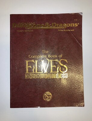 The Complete Book of Elves (Advanced Dungeons & Dragons, Player's ...