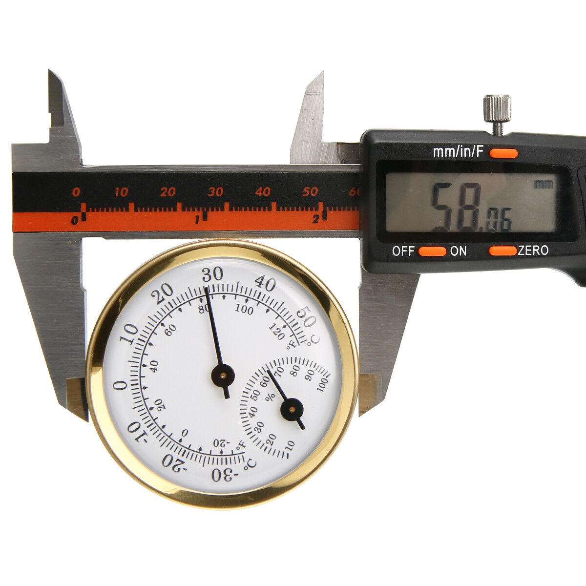 Indoor Analog Humidity Temperature Meter Gauge Thermometer Hygrometer ...