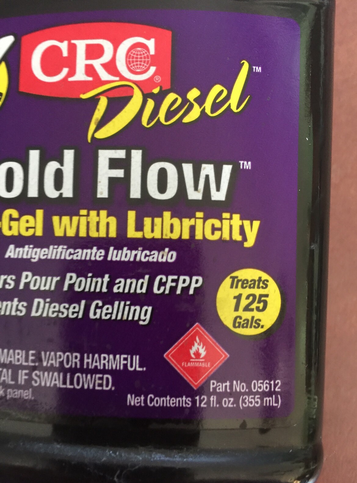CRC DIESEL COLD FLOW,ANTI-GEL WITH LUBRICITY,PART# 05612,12 OUNCE ...