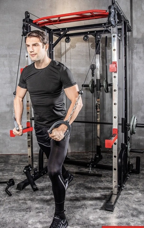 Strength Training Smith Machine Weight Bench Workout Home Fitness Gym ...