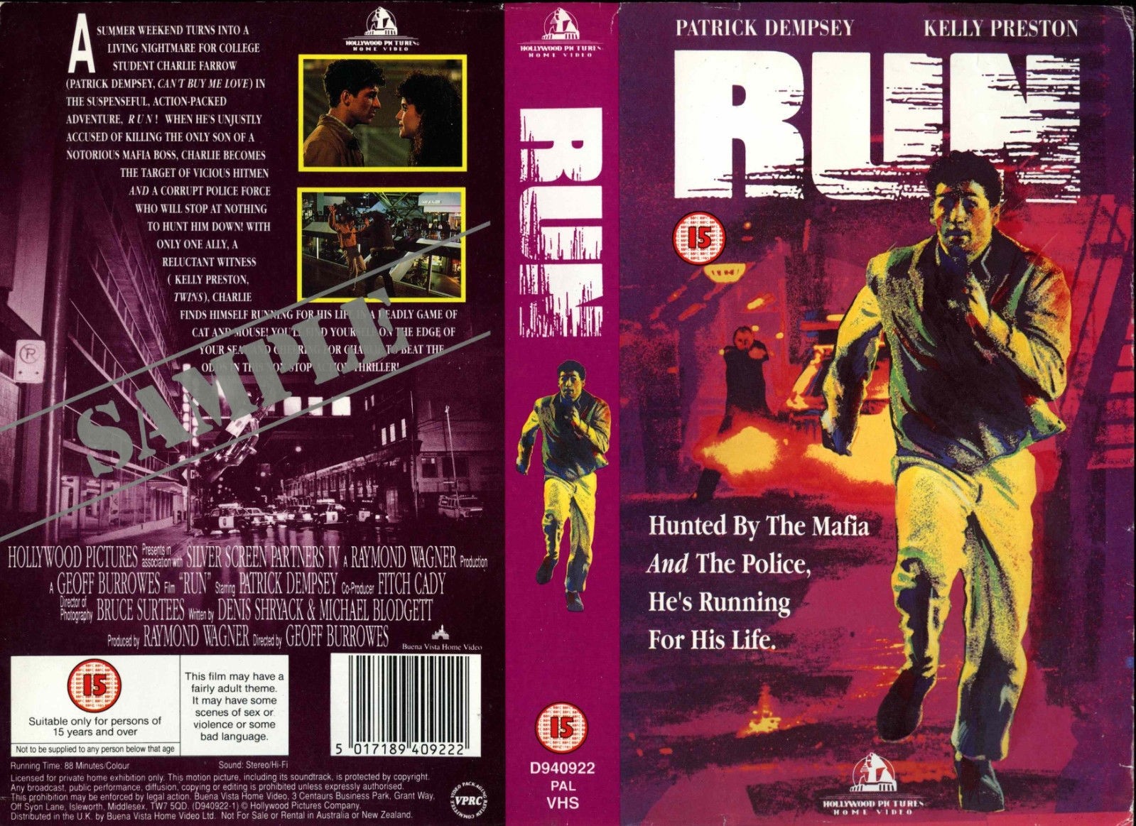 The Run, Patrick Dempsey Video Promo Sample Sleeve/Cover #16127 | eBay