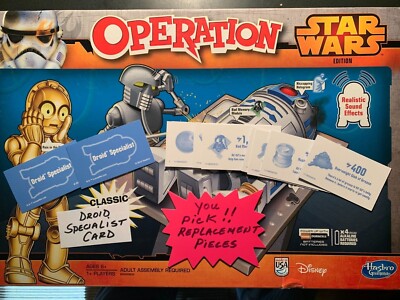 Operation STAR WARS Droid Specialist Cards YOU PICK Replacements 2012 ...