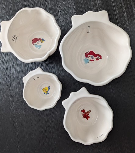 Rae Dunn x The Little Mermaid Iridescent Shell Measuring Cups 4 Pieces ...