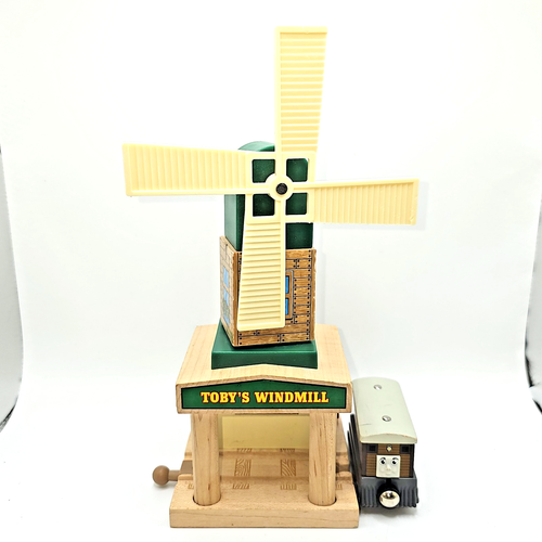 Thomas Wooden Railway Toby’s Windmill Destination & Toby Train EUC | eBay
