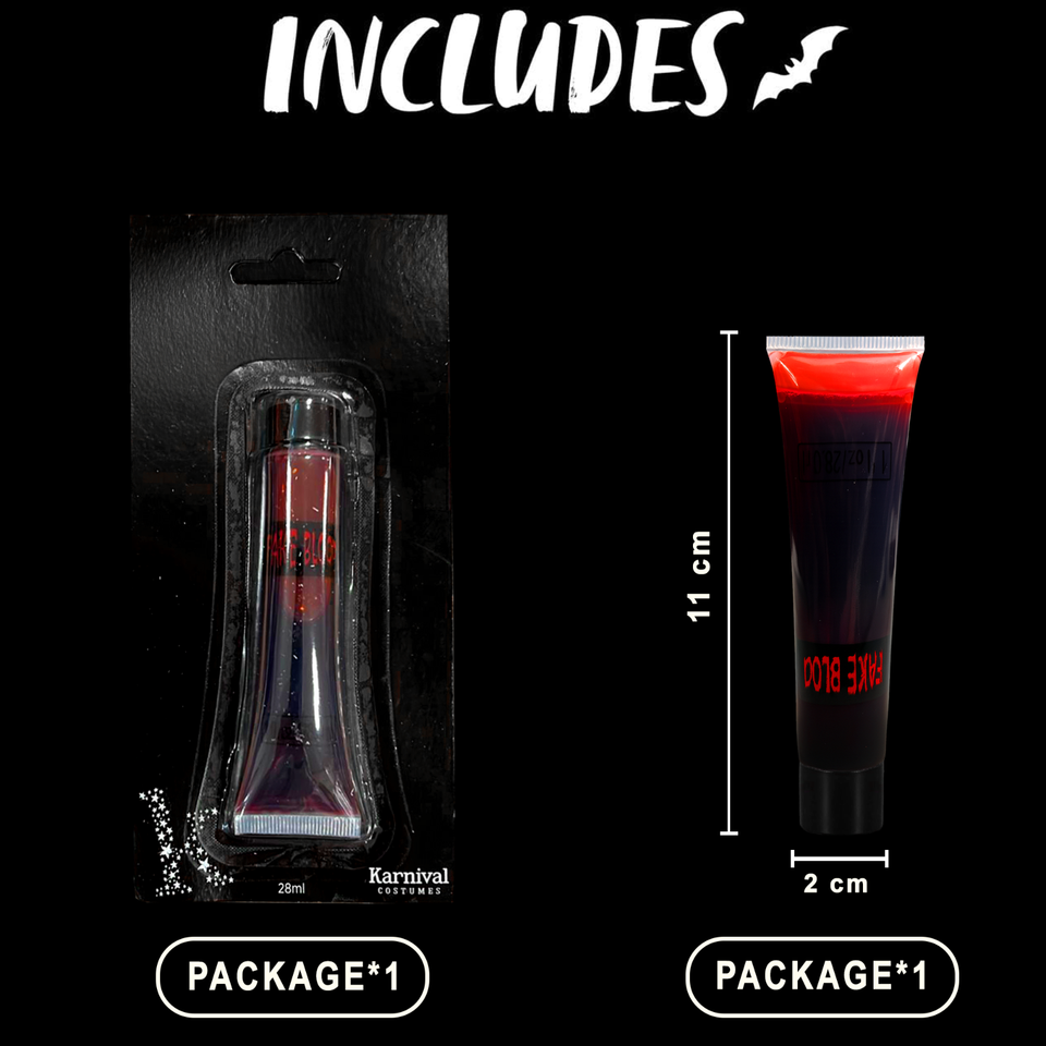 1Pc Fake Blood Tube Gore Halloween Fancy Dress Costume Party Face Make ...