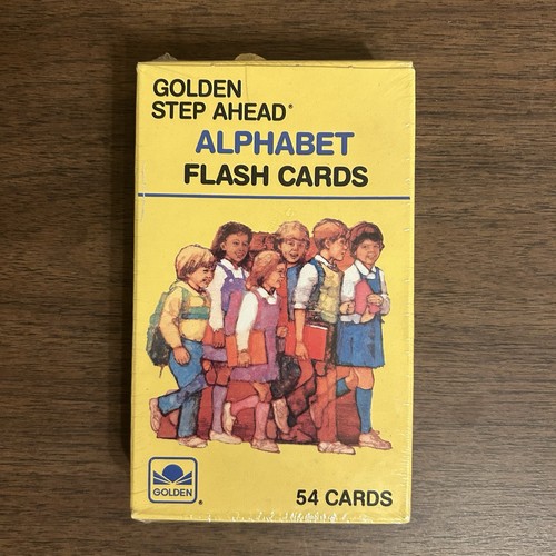Golden Step Ahead Alphabet Flash Cards Letters 1984 Vintage SEALED | eBay