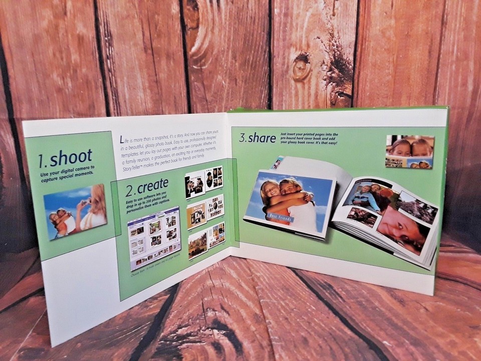 Epson StoryTeller PHOTO BOOK Creator Kit, 8"x 10" Books Scrapbook -NEW ...