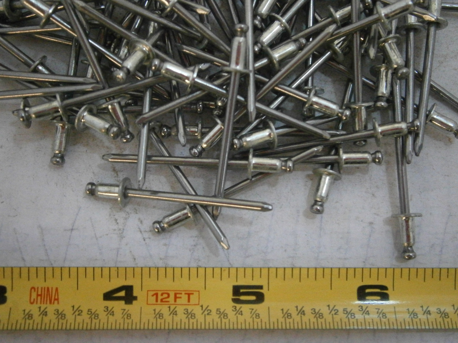 USM SD42BS Pop Rivets 1/8" x ..275 Dome Head Blind Steel #1830 for sale ...