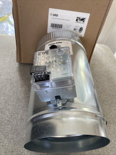 NEW - EWC Controls 7" URD Round Motorized Damper / 24 VAC | eBay