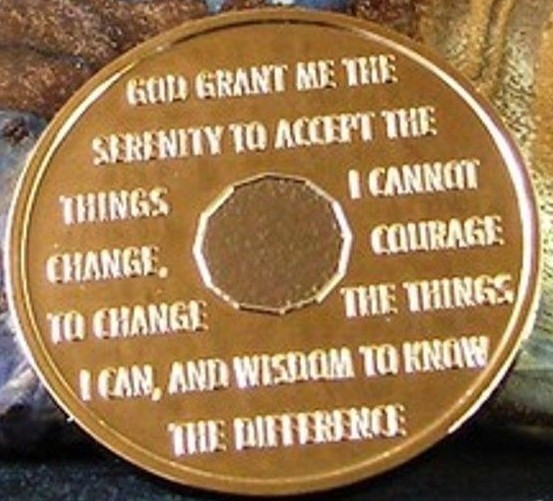 Gold Bi Plated Alcoholics Anonymous AA 47 Year Medallion Coin Chip ...
