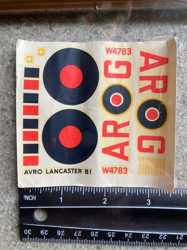 ORIGINAL Decal Sheet, Avro Lancaster B1 ~ W4783 AROG | eBay