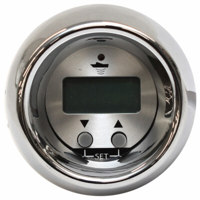 Veethree Boat Digital Depth Finder Gauge 68921 | Black Sterling 2 Inch ...