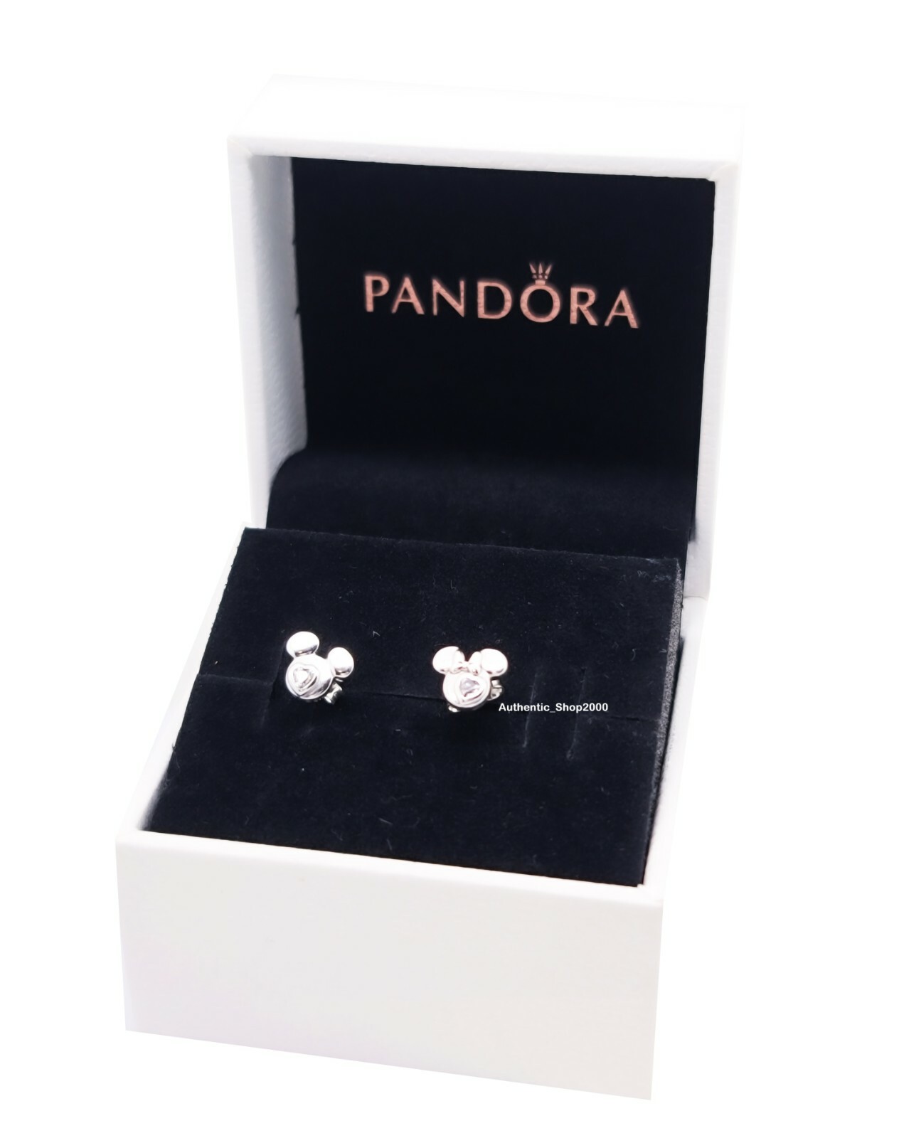 PANDORA Disney Mickey & Minnie Silhouette Stud Earrings 299258C01 ...