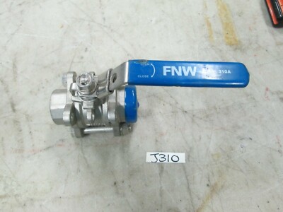 FNW 3-Piece S/S S/W Ball Valve W/Locking Handle Fig# 310A 3/4" S/W (New ...