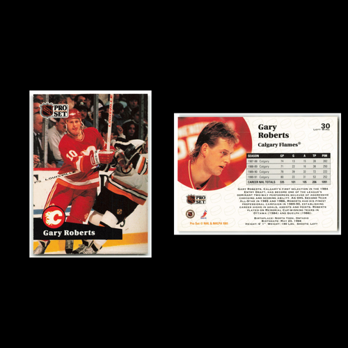 Gary Roberts #30 1991 Pro Set Calgary Flames Hockey Card NHL NM | eBay