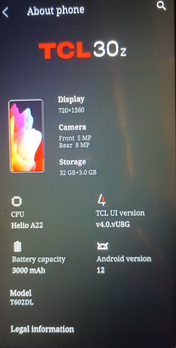 TCL 30 Z T602DL 32GB 3GB Unlocked Black Good Condition TikTok Installed ...