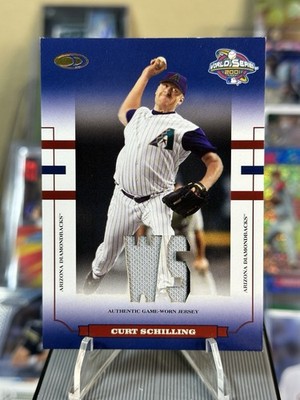 2004 donruss world series Curt Schilling /101 Game Used/player Worn ...