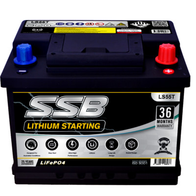 12v 1400cc lithium graphene starting battery LH55T DIN55T 100,000 ...