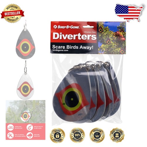 Visual Bird Scare Devices - Durable Reflective Eye Diverters, 5-Piece Set | eBay